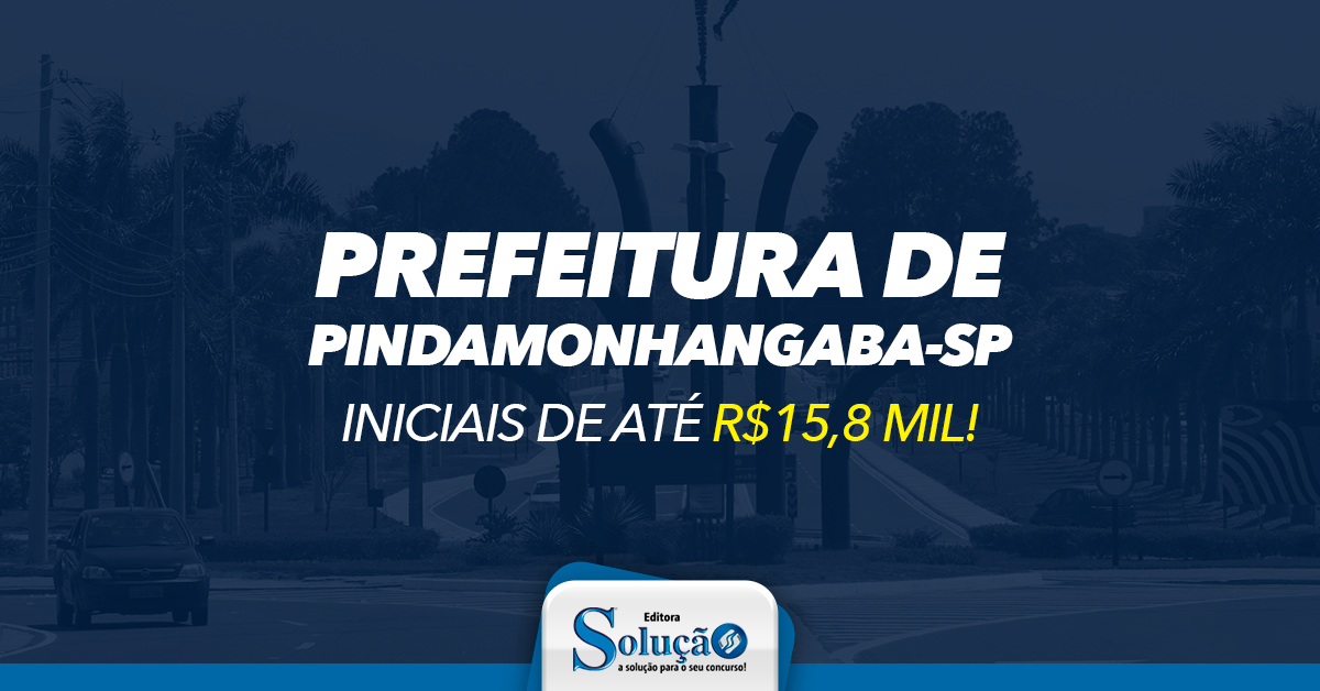 Concurso de Pindamonhangaba-SP: Edital aberto. | Solução