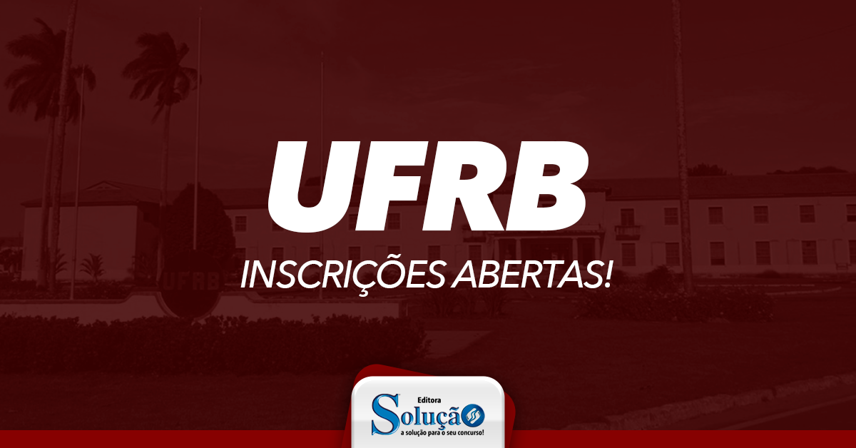 Concurso UFRB: Edital publicado. | Solução