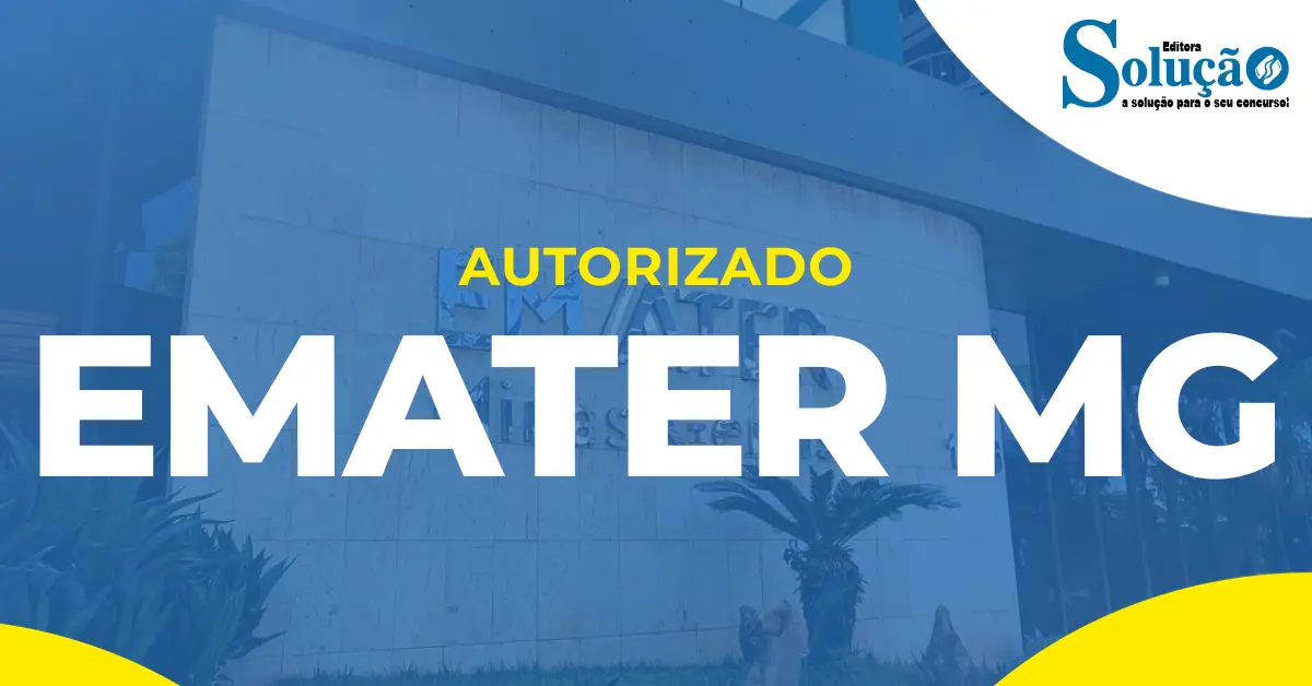 Concurso Emater MG: Edital autorizado! 105 vagas em breve!